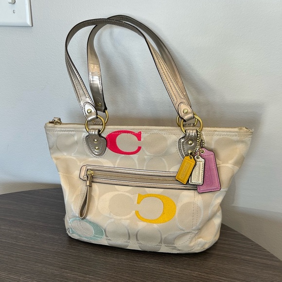 Coach | Bags | Coach Y2k Poppy Embroidered Signature C Multicolor ...